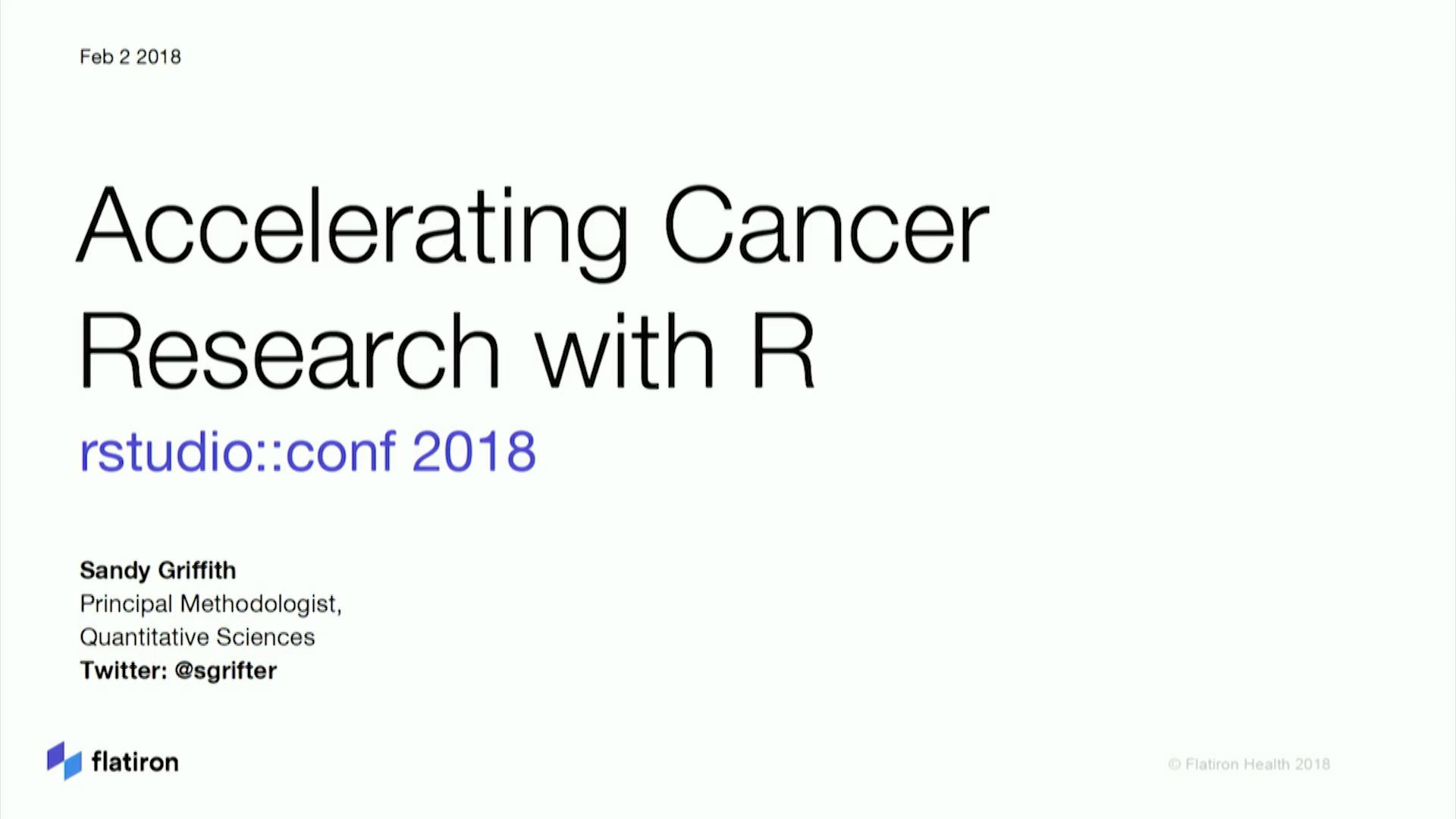 Accelerating cancer research with R - Posit