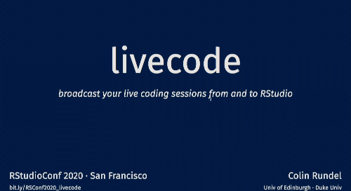 livecode: broadcast your live coding sessions from and to RStudio - Posit