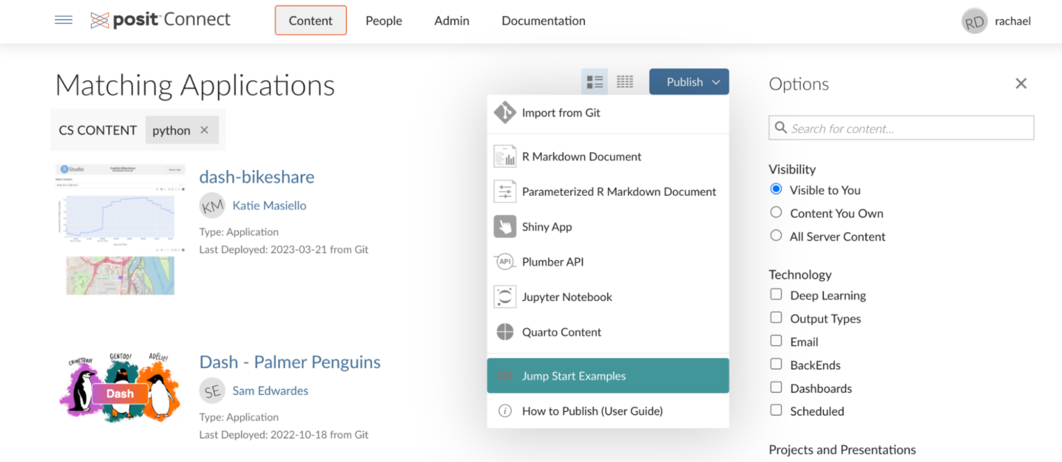 Deploying a Dash application with Posit Connect - Posit
